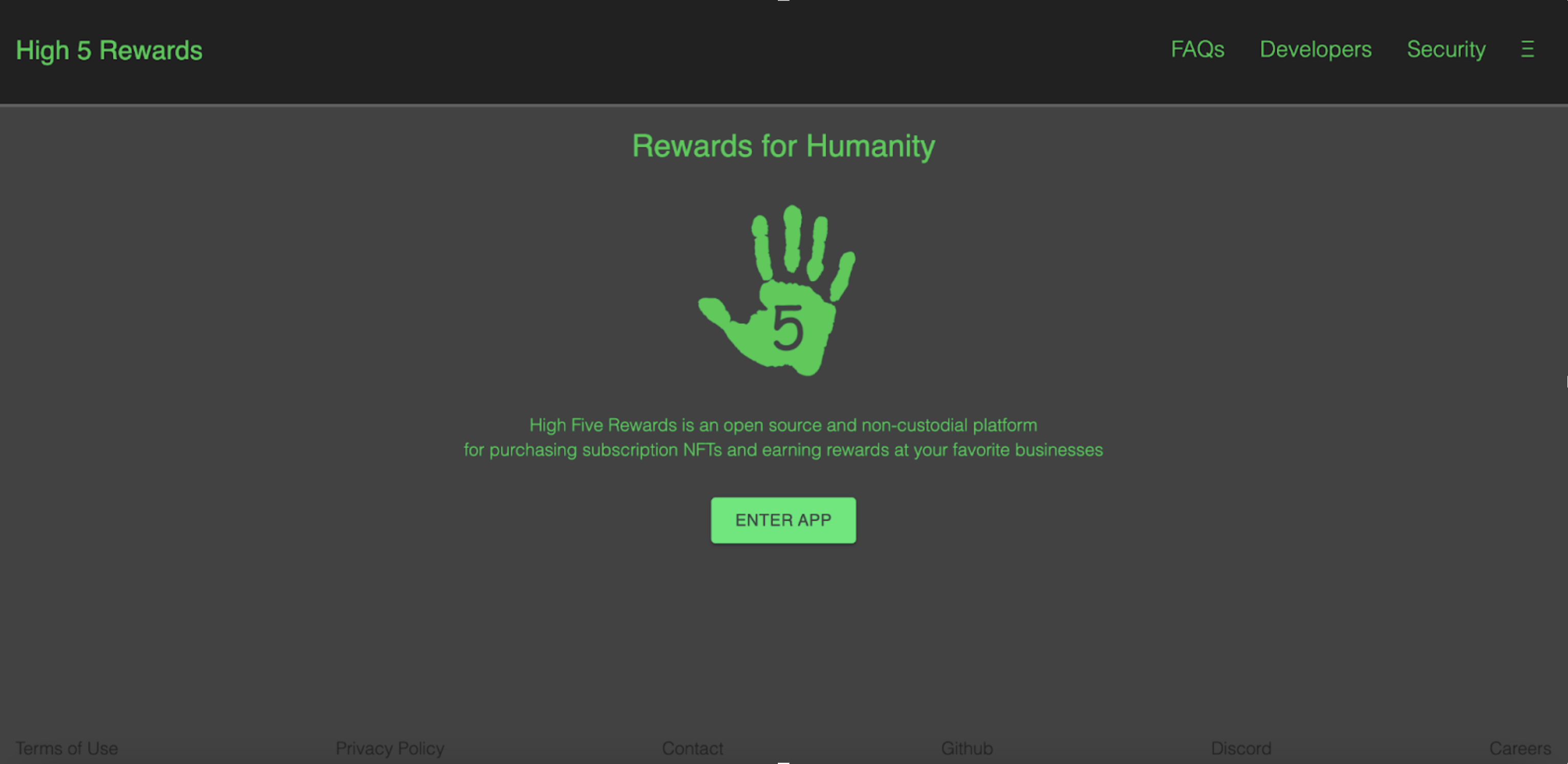 High Five Rewards Program | ETHGlobal
