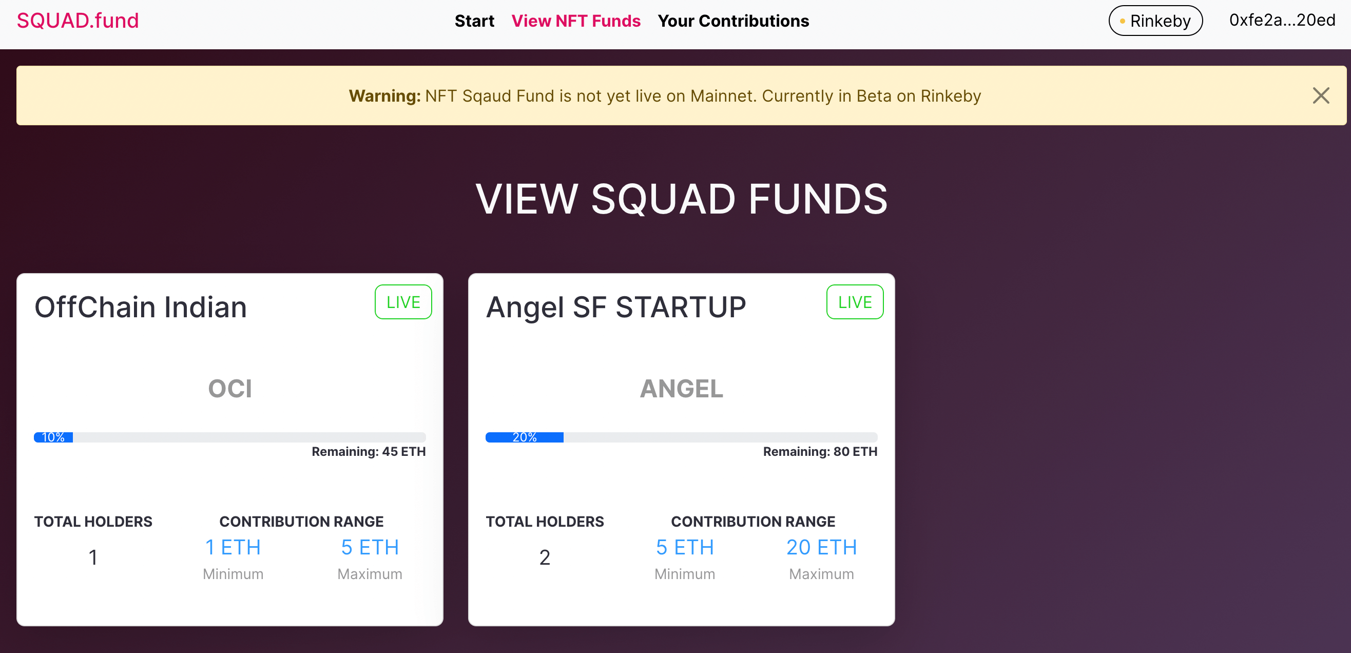 SquadFund | ETHGlobal