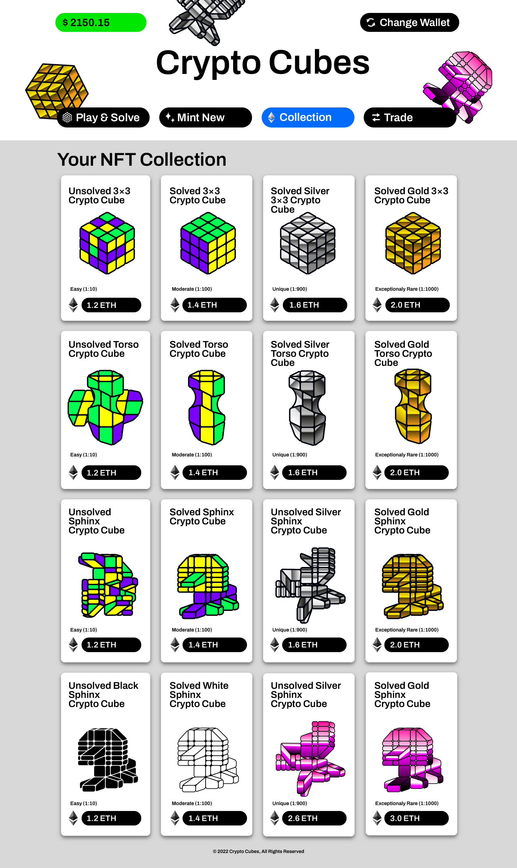 Crypto Cubes | ETHGlobal
