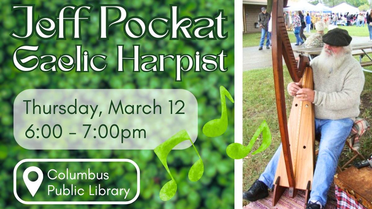 Gaelic Harp Performance with Jeff Pockat - 12 MAR 2026