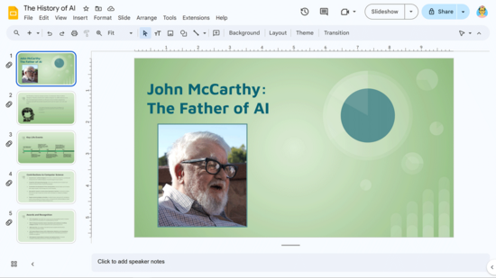 Explore a Topic: Generative AI : Google for Education