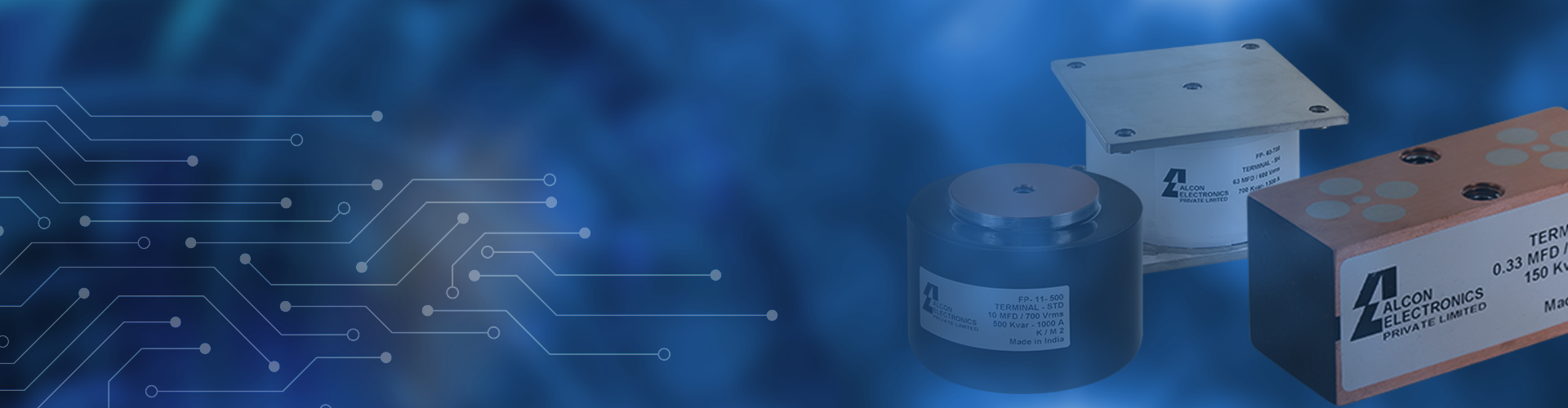 Alcon power & defibrilator film capacitors - Exxelia