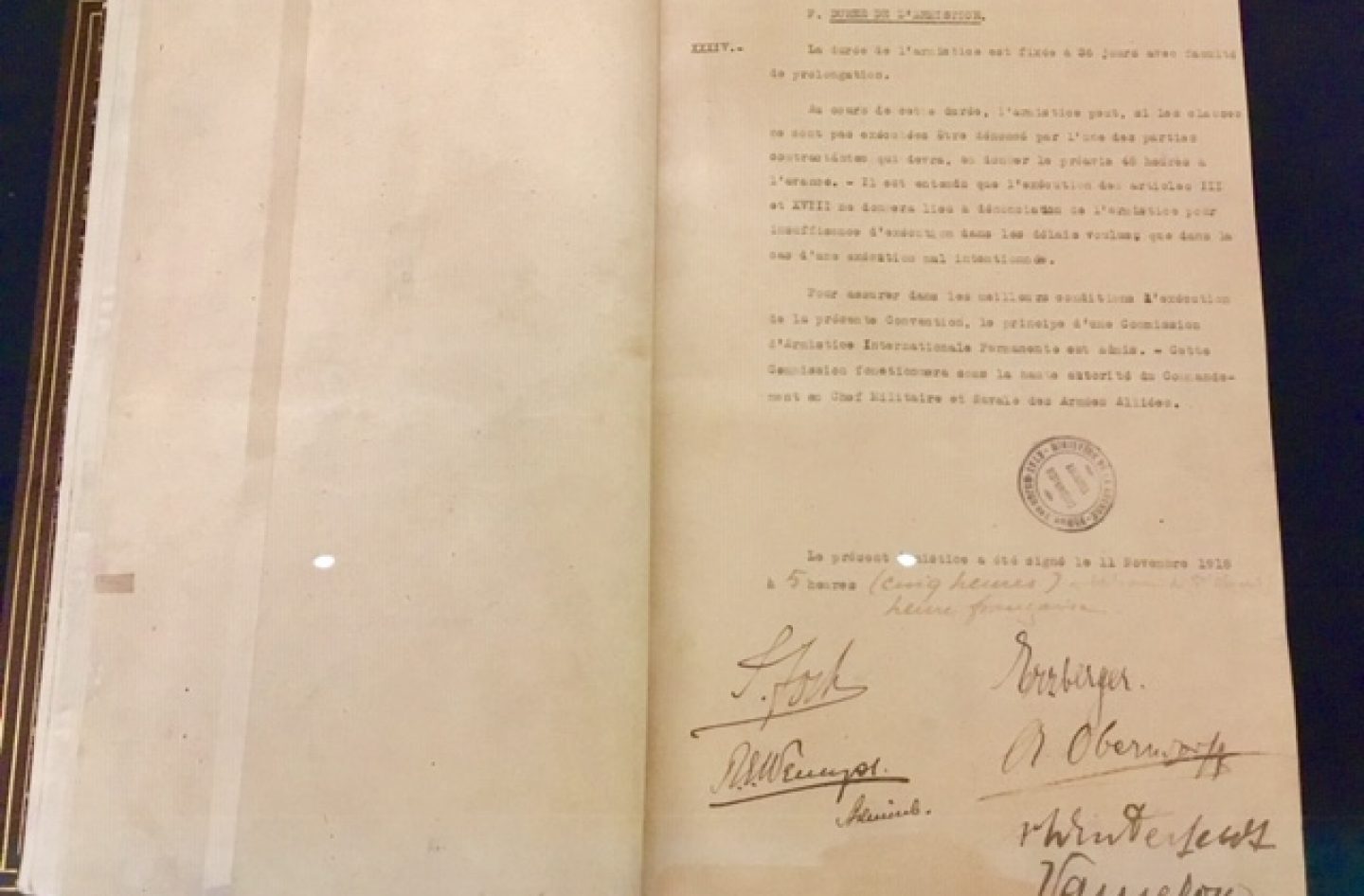 100 ans après, l’original de l’armistice de 1918 exposé au château de ...