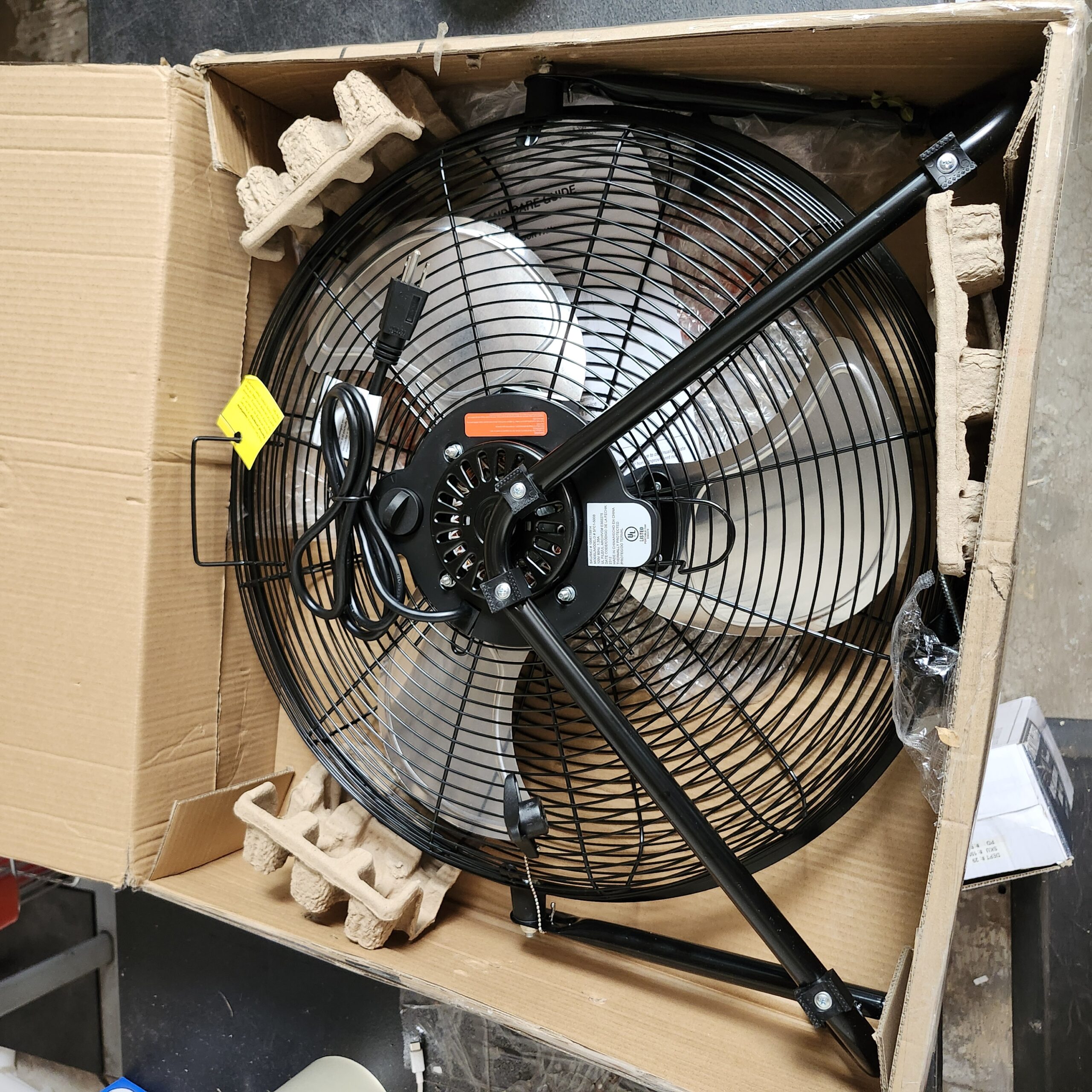 Commercial Electric 20 in. 3-Speed High Velocity Floor Fan - EZ Auction