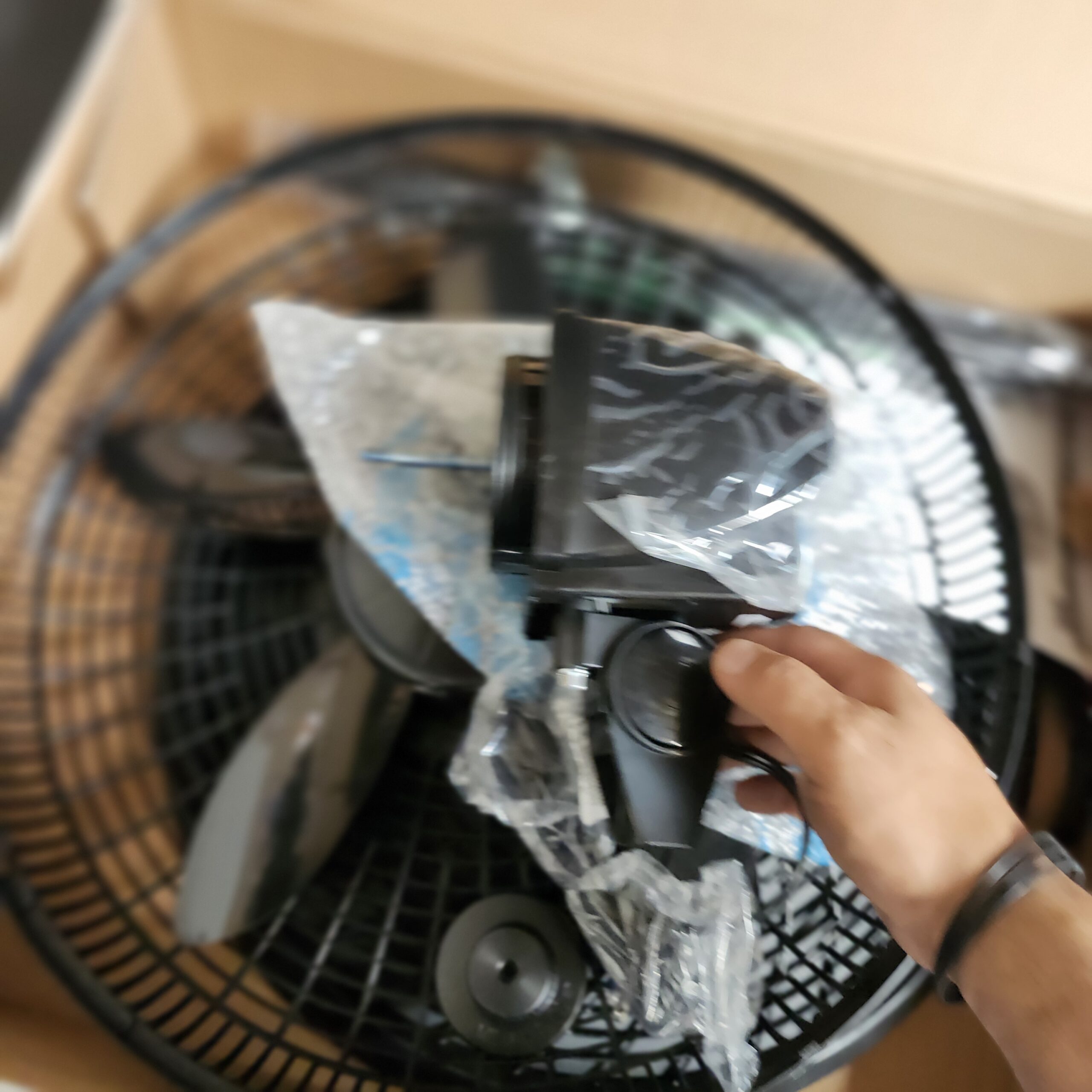 Lasko 18 in. 3 Speed Oscillating Pedestal Fan with Adjustable Height ...