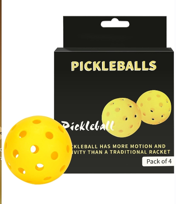 FUNUS Outdoor Pickleball Balls 40 Holes-4 Pack,12Pack, Durable, The ...
