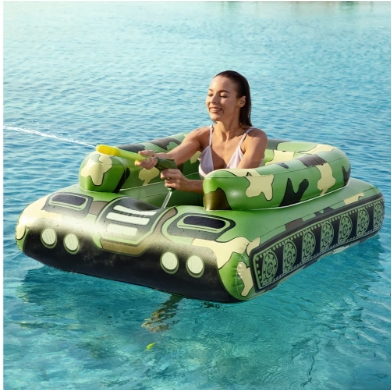 Inflatable Tank Pool Floats Adults - Jasonwell Kids Pool Floaties Swimming Pool Tank with Water ...