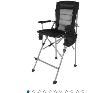 Extra Tall Folding Chairs for Adults 330lbs, Portable Bar Height ...