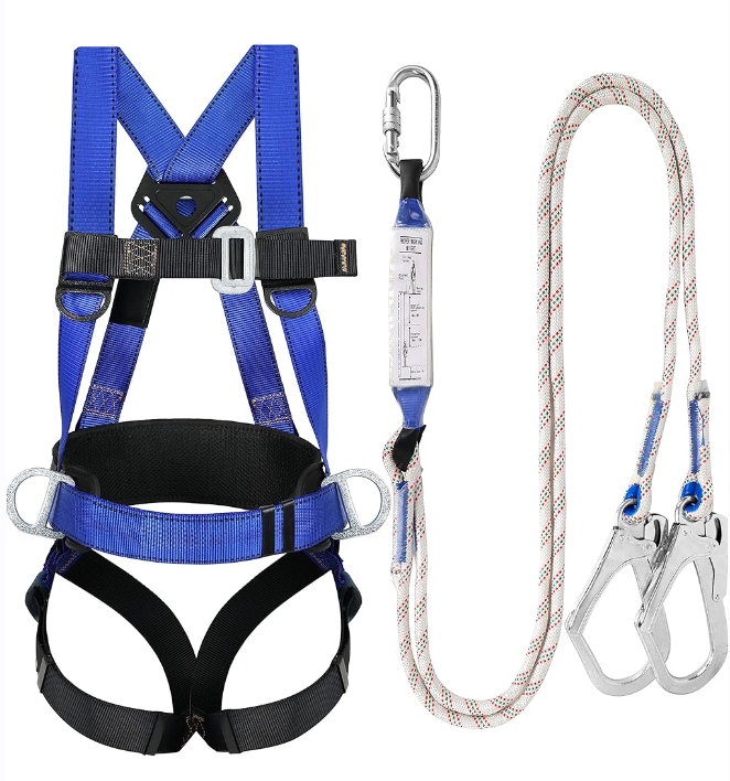Safety Harness Fall Protection Kit: Full Body Roofing harnesses with ...