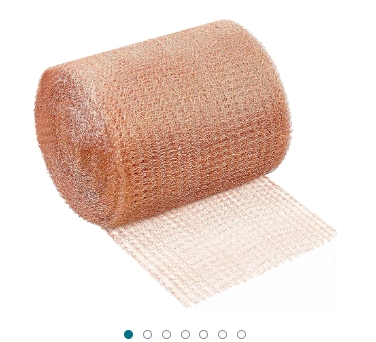 Copper Mesh 5 inches x 100 Feet, Copper Mesh Rodent Control Copper Mesh ...
