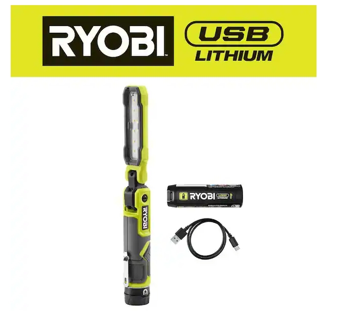 RYOBI USB Lithium Cordless 550 Lumens Rechargeable Inspection ...
