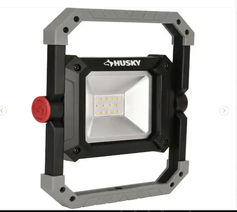 "Husky 1000 Lumens LED Portable Work Light" - EZ Auction