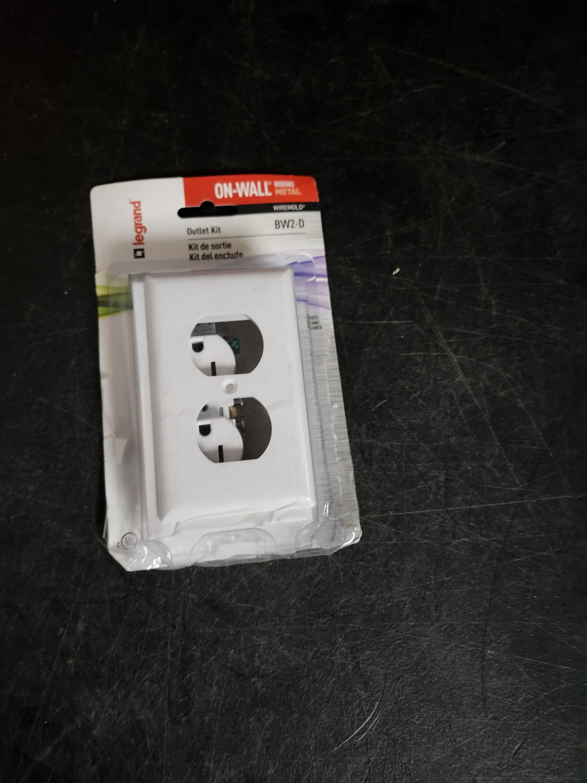 Legrand Wiremold 700 Series Metal Surface Raceway Duplex Receptacle Kit ...