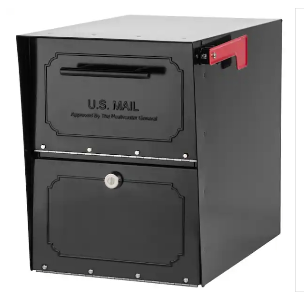 "Architectural Mailboxes Oasis Classic Black, Extra Large, Steel ...