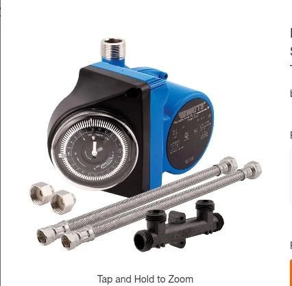 "Watts Hot Water Recirculating System with Built-In Timer" - EZ Auction