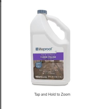"Lifeproof 64 oz. Resilient Floor Low Gloss Polish" - EZ Auction