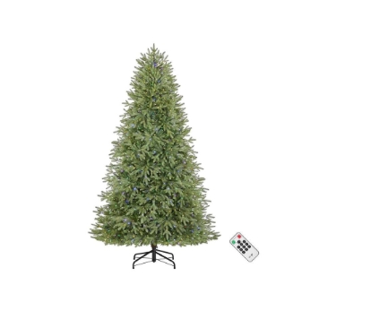 Home Accents Holiday 7.5 ft. Pre-Lit LED Jackson Noble Artificial ...