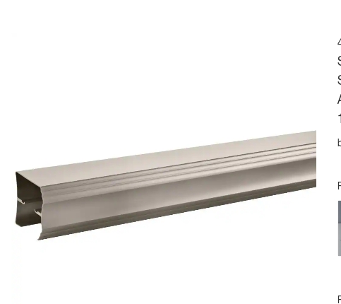 "Delta 48-60 in. W Traditional Semi-Frameless Sliding Shower Door Track ...