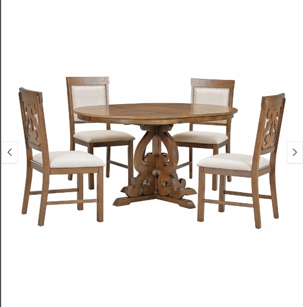 5-Piece Retro Functional Dining Set - EZ Auction