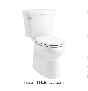 "KOHLER Gleam 12 in. Rough In 2-Piece 1.28 GFP Single Flush Elongated ...