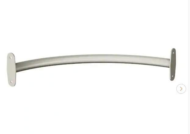 "ClosetMaid Style+ 18 in. Satin Nickel Corner Closet Rod" - EZ Auction