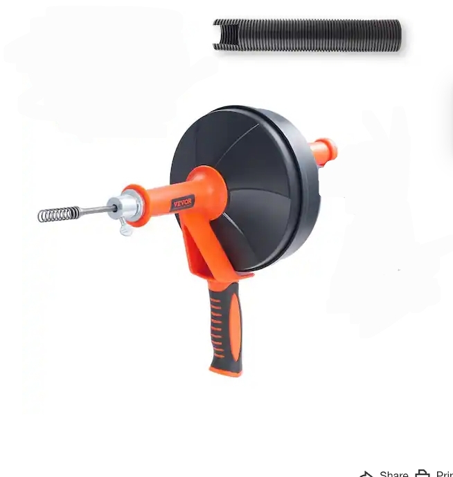 ONLY TOOL VEVOR Drain Auger 25 ft. - EZ Auction
