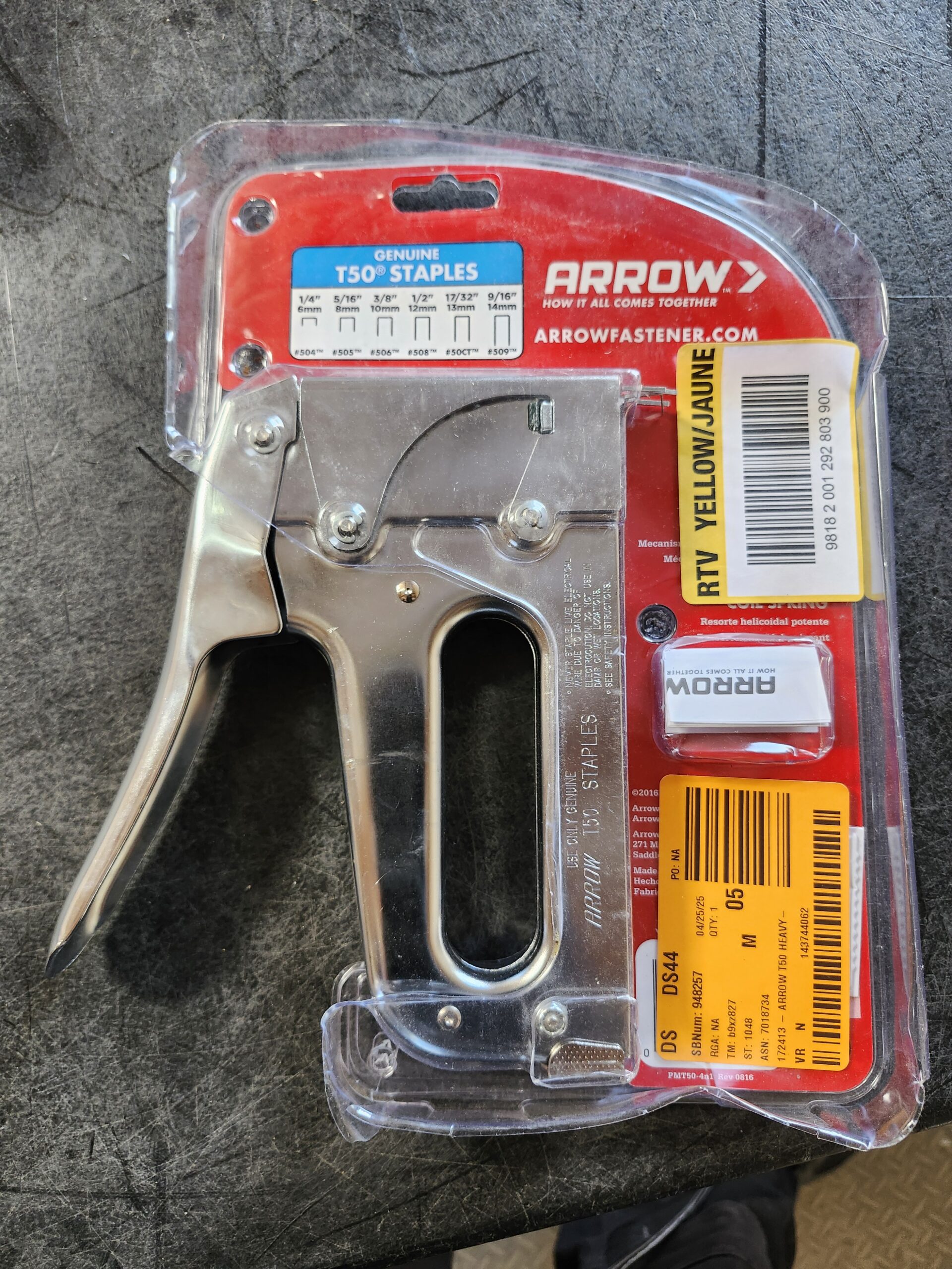 "Arrow T50 Heavy Duty Manual Staple Gun" - EZ Auction