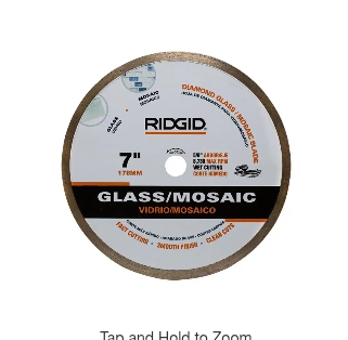 "RIDGID 7 in. Glass Mosaic Tile Blade" - EZ Auction