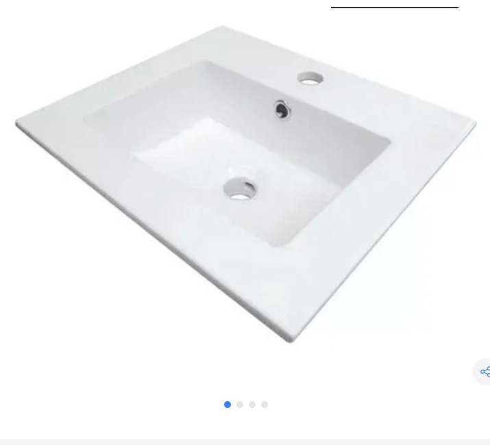 White Undermount Sink Plate 18" X 15" X 2" - EZ Auction
