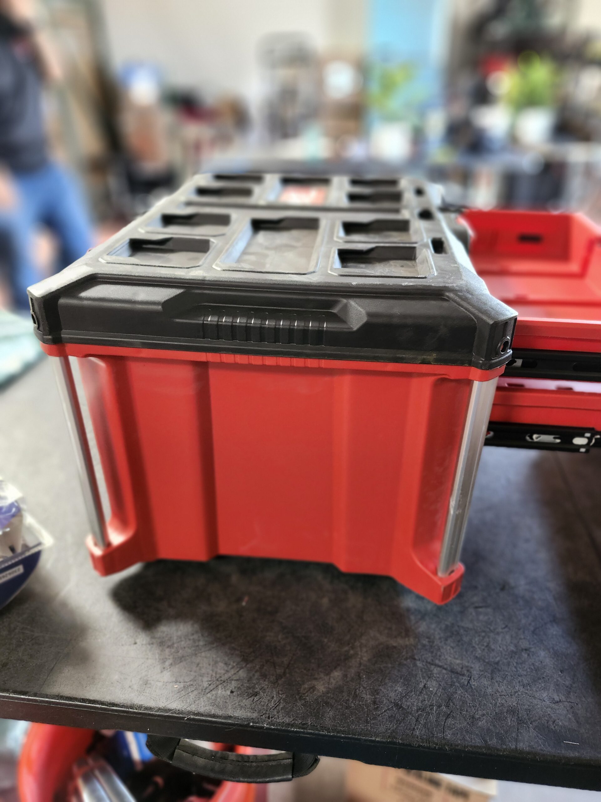 "Milwaukee PACKOUT 22 in. Modular 3-Drawer Multi Drawer Tool Box with ...