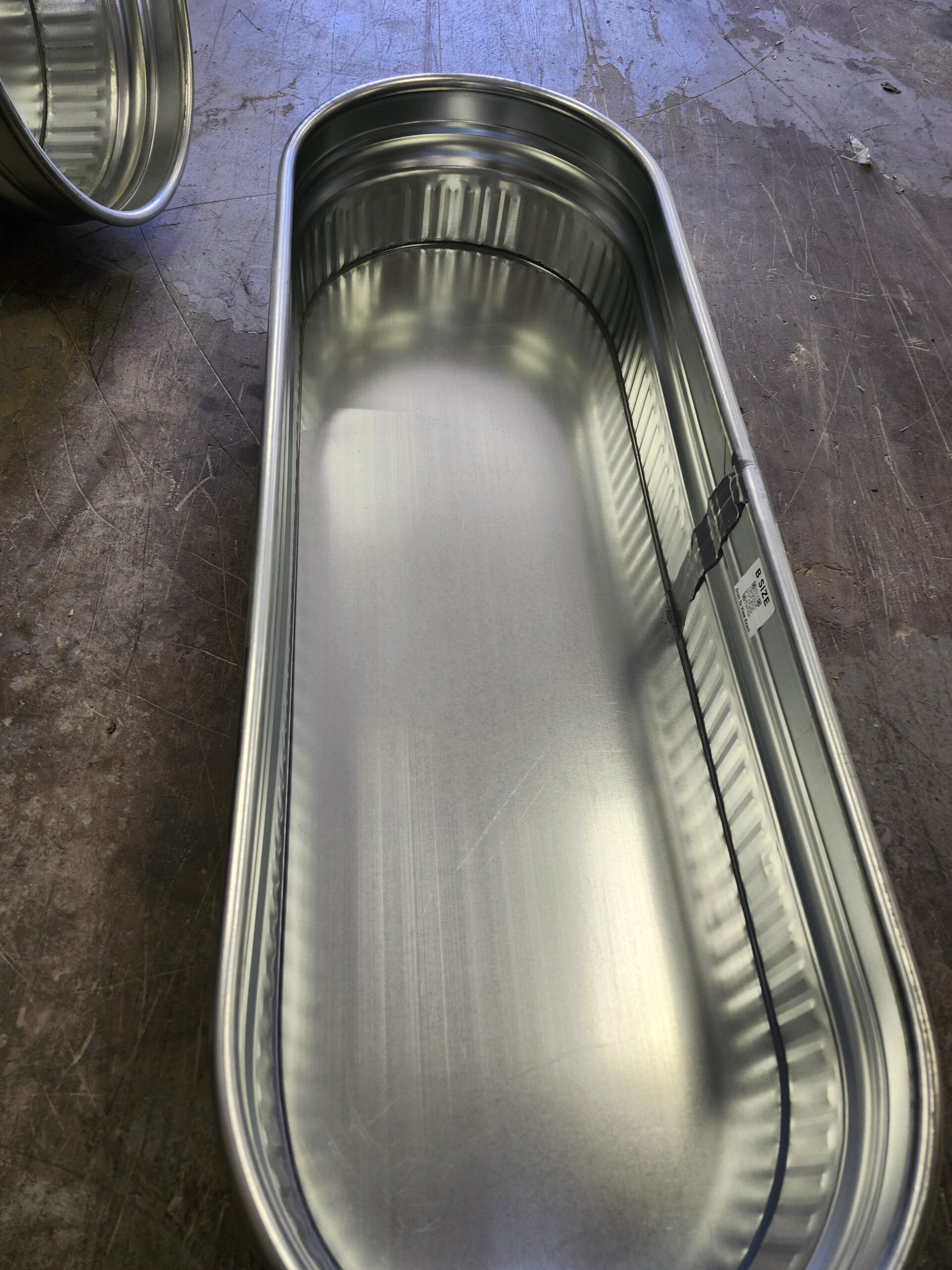 Behlen Double Life 2 ft. x 1 ft. x 6 ft. Round End Tank - EZ Auction