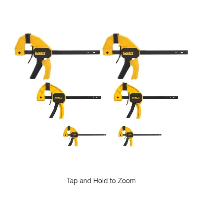 "**USED**DEWALT Trigger Clamp Set (6-Piece)" - EZ Auction