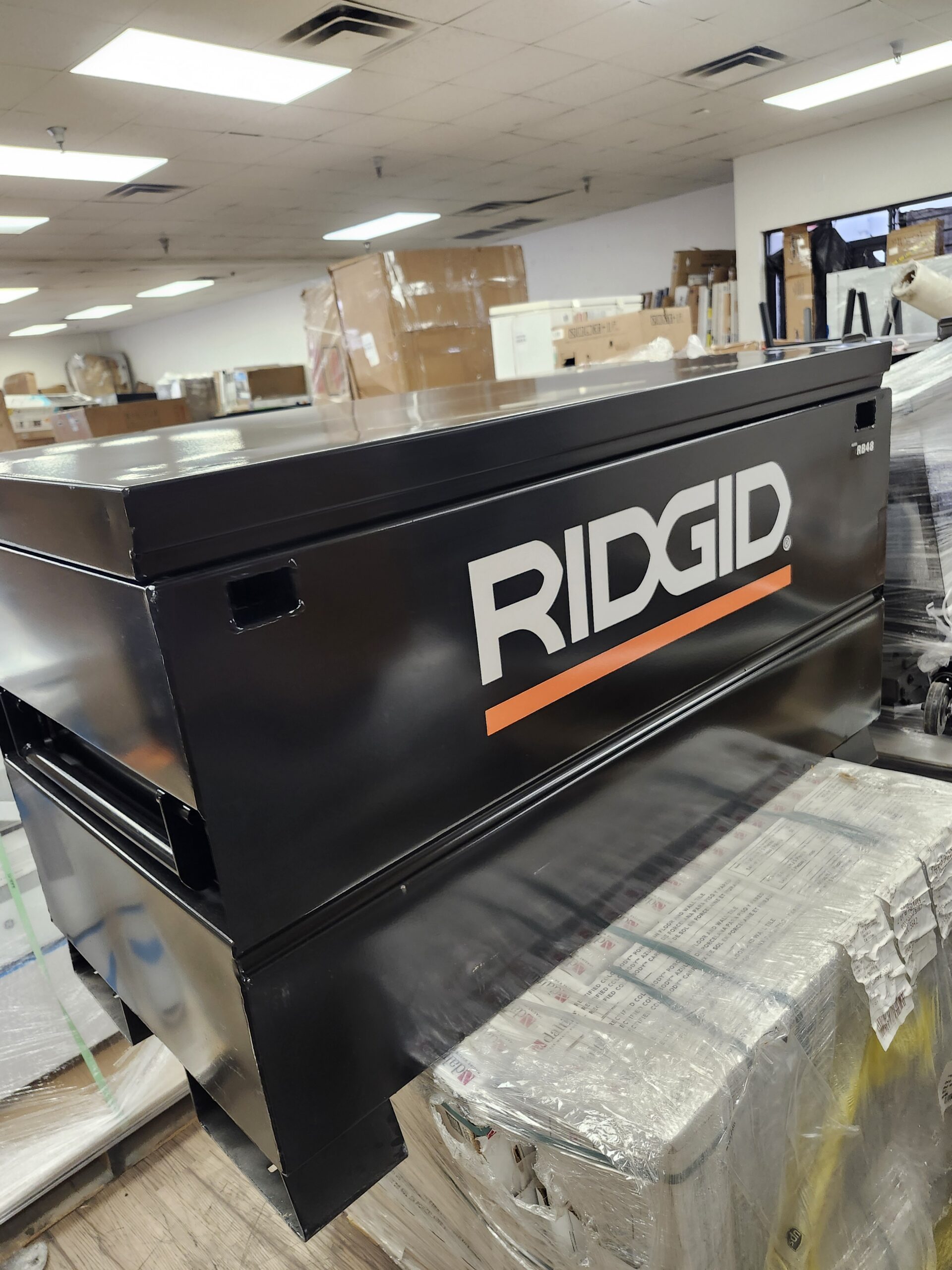 RIDGID 48 in. W x 24 in. D x 28.5 in. H Universal Storage Chest - EZ ...