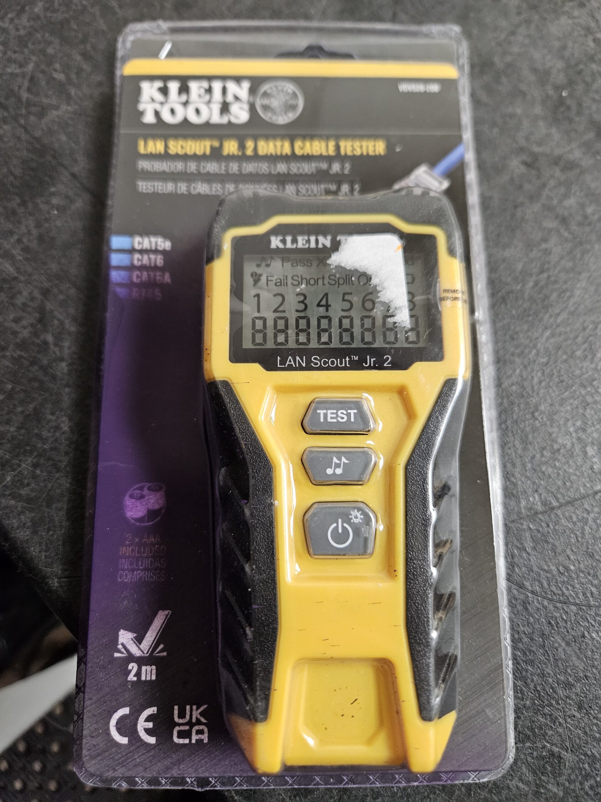 Klein Tools Ethernet Cable Tester Kit with LAN Scout Jr. Cable Tester ...