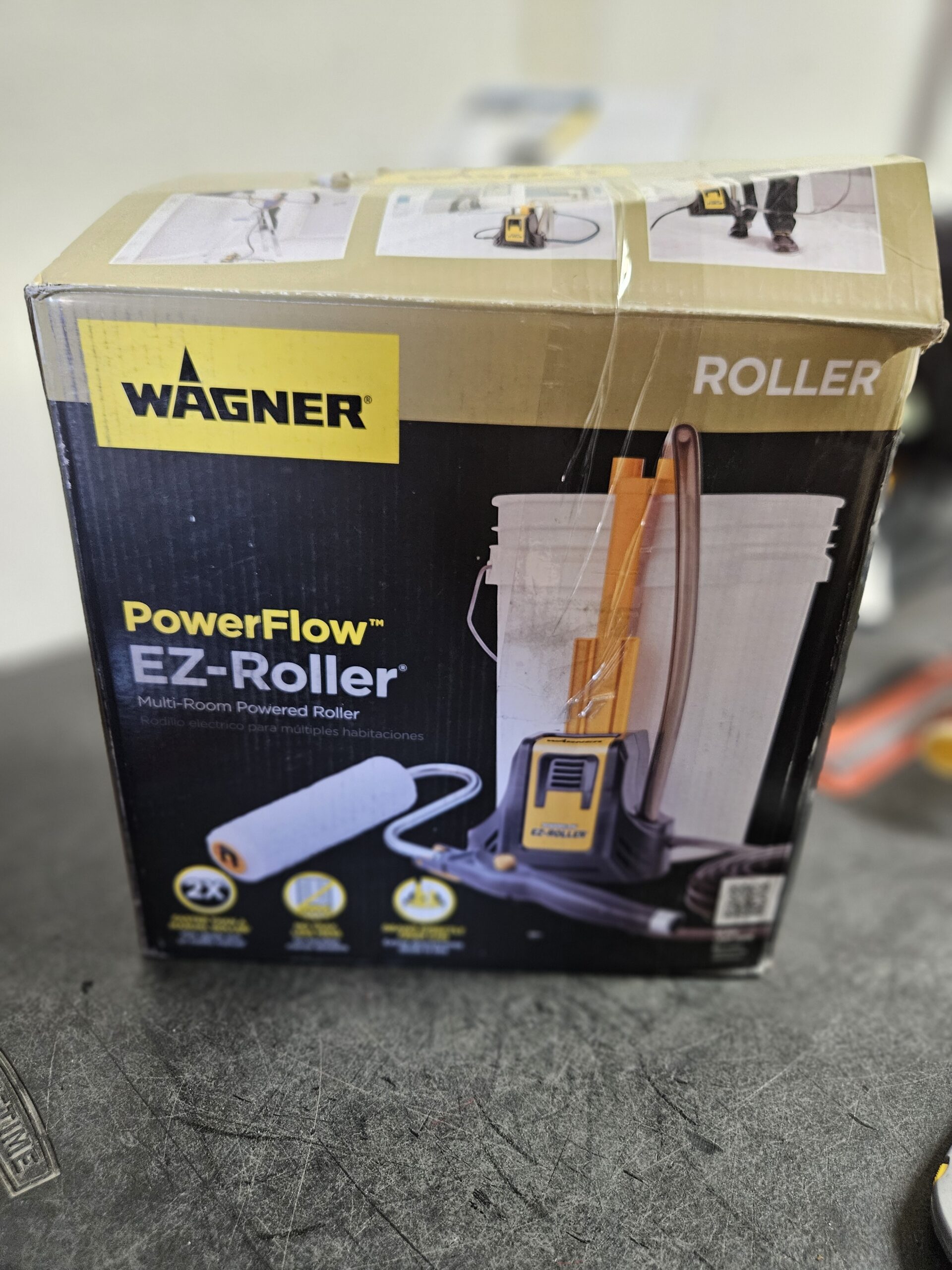 Wagner PowerFlow EZ Roller with Inner Feed 9 in. Roller and Direct Feed ...