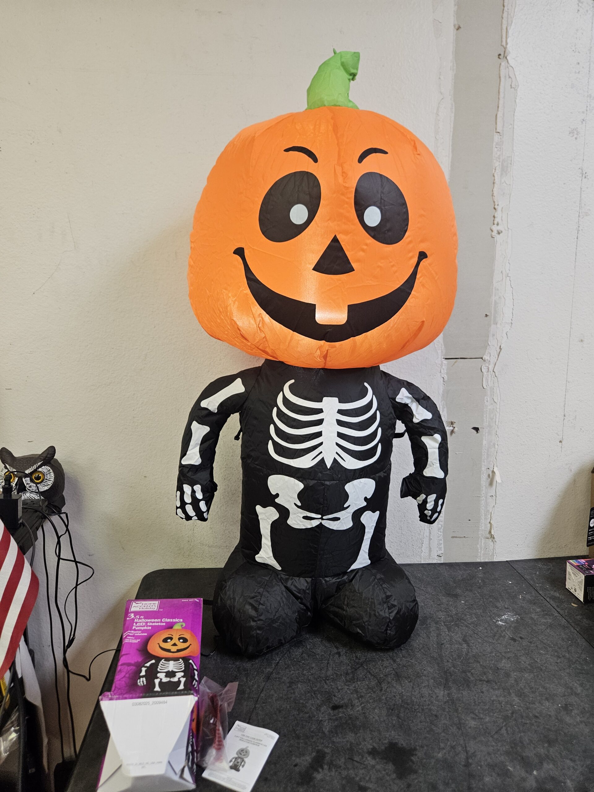 Airblown Inflatables 3.5FT Tall Halloween Inflatable Pumpkin Boy ...