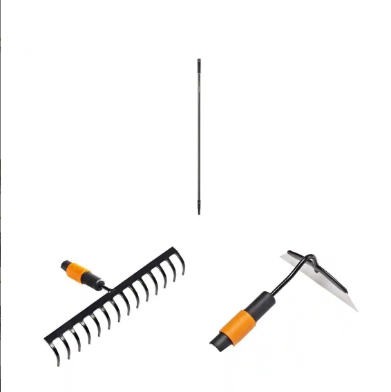 "Fiskars QuikFit 61 IN garden tool handle with interchangeable ...