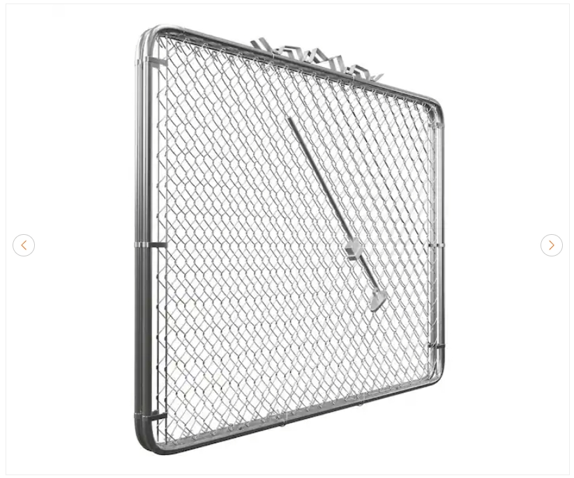 "YARDGARD 10 ft. W x 6 ft. H Galvanized Steel Drive-Through Gate 2 ...