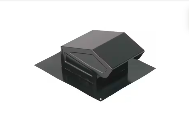 "Broan-NuTone Galvanized Steel Roof Cap with Built-In Damper for 3 in ...