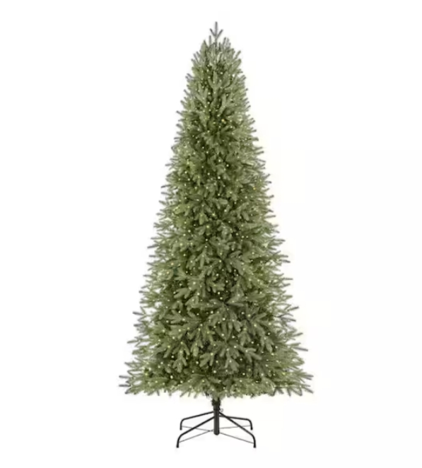 "Home Accents Holiday 7.5 ft. Jackson Noble Fir Slim LED Pre-Lit ...