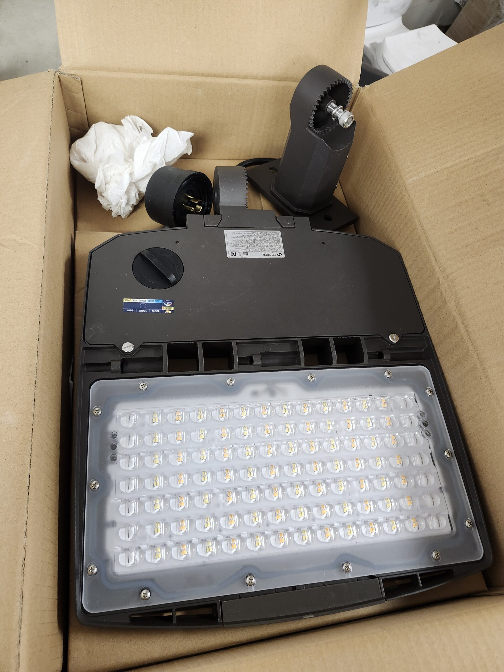 "HALO 450-Watt Equivalent Integrated LED, Bronze Area Light Large ...