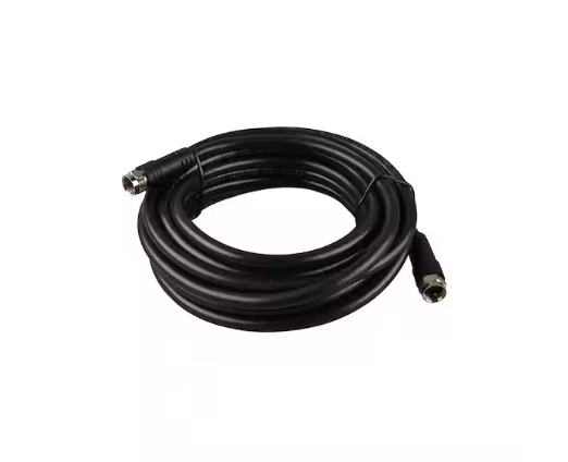"Commercial Electric 15 ft. Black 18-Gauge RG6 Coaxial Cable" - EZ Auction