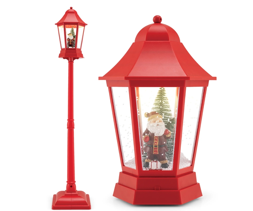 5.3 Ft Musical Christmas Street Lamp, 2-in-1 Lamp Post & Tabletop ...