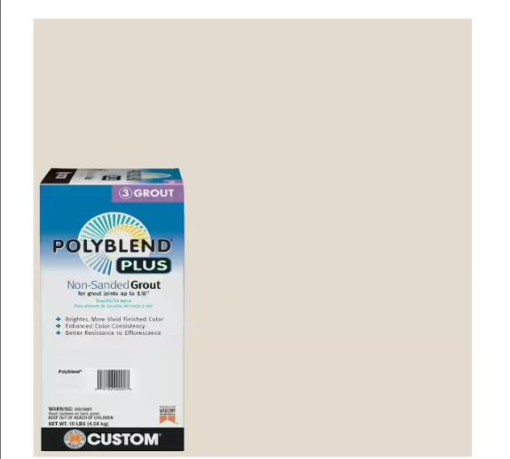 "**NEW**Custom Building Products Polyblend Plus #11 Snow White 10 lb ...