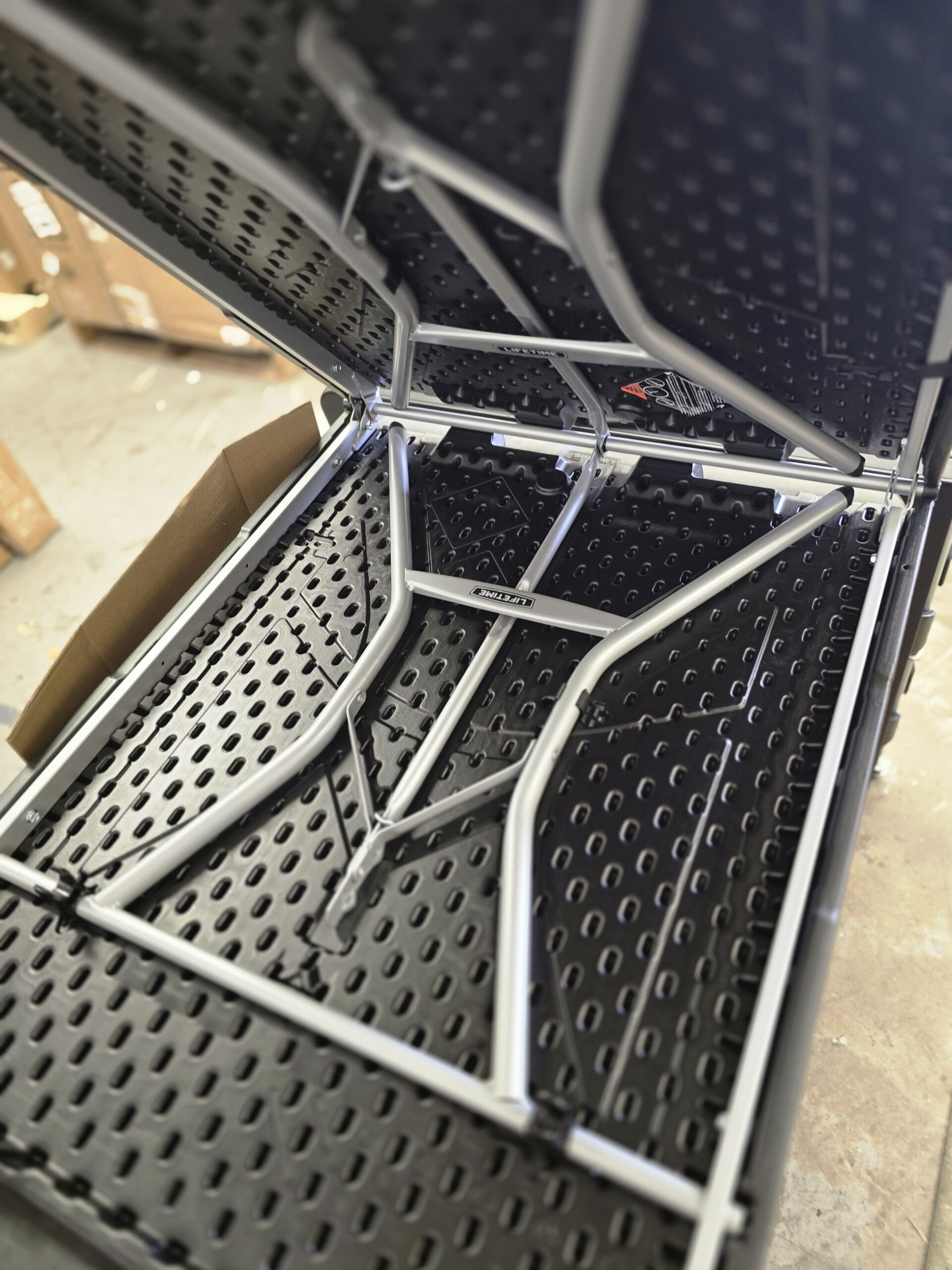 "**NEW** Lifetime Rectangular Black Resin Folding Banquet Tables" - EZ ...