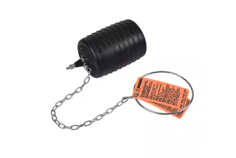 "**NEW**CHERNE 4 in. Rubber Test-Ball Pipe Plug" - EZ Auction