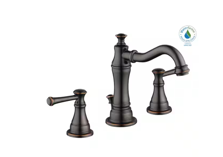"**NEW**Glacier Bay Warnick 8 in. Widespread Double-Handle Bathroom ...
