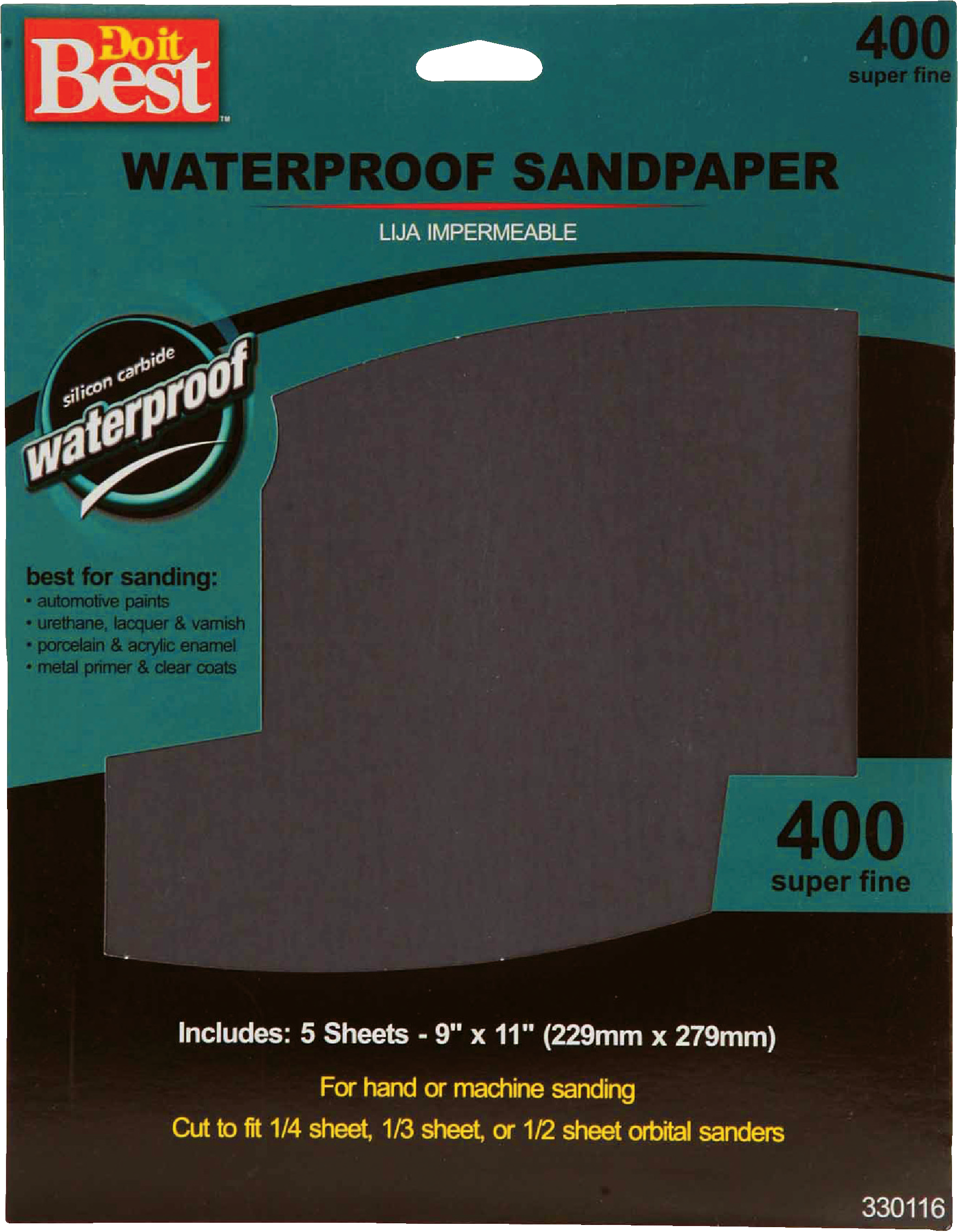 Do it Best Waterproof 9 x 11 600 Grit Ultra Fine Sandpaper 5 Pack Grass Valley