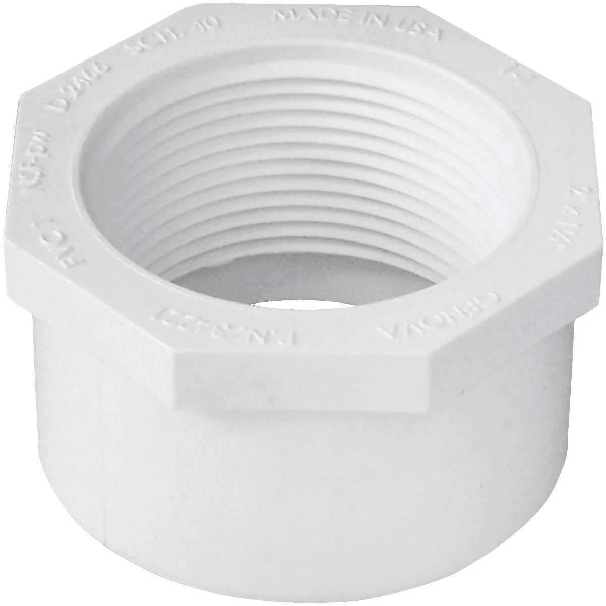 CHARLOTTE PIPE Charlotte Pipe 2 In. SPG x 1-1/2 In. FPT Schedule 40 PVC Bushing | Elitsac, Inc.