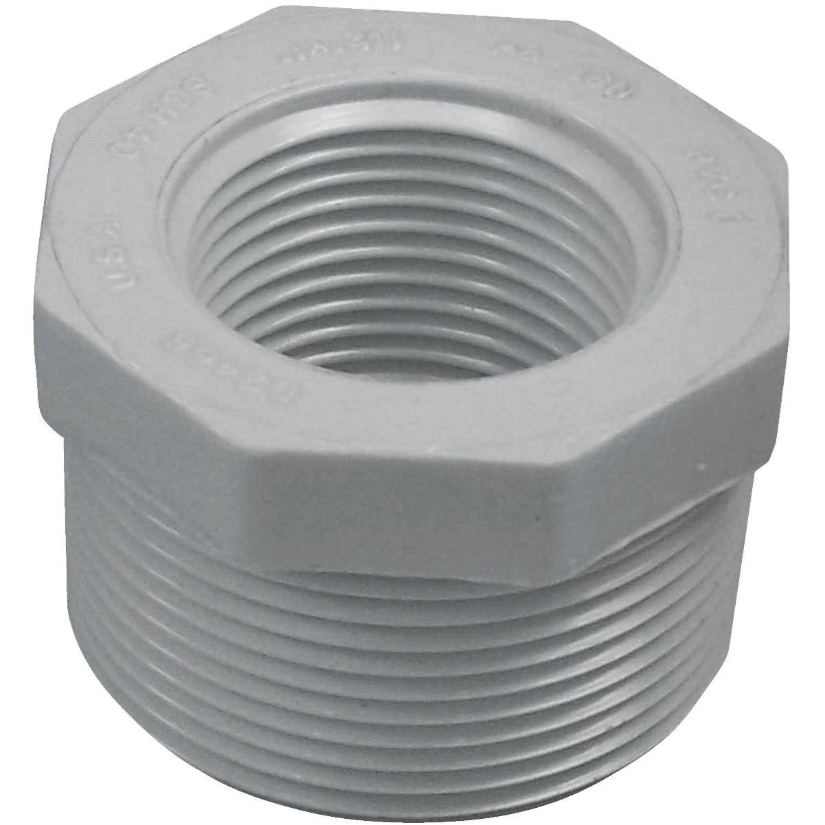 CHARLOTTE PIPE Charlotte Pipe 1-1/2 In. MPT x 1 In. FPT Schedule 40 PVC Bushing | Elitsac, Inc.